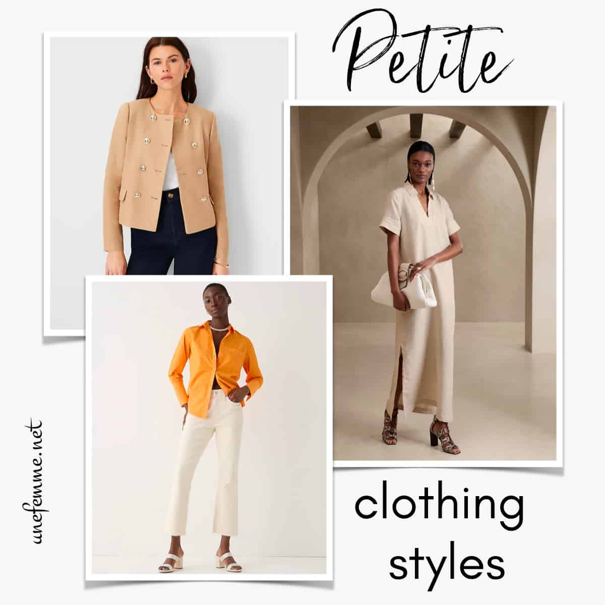 Clothing styles for petite women - une femme x susan blakey