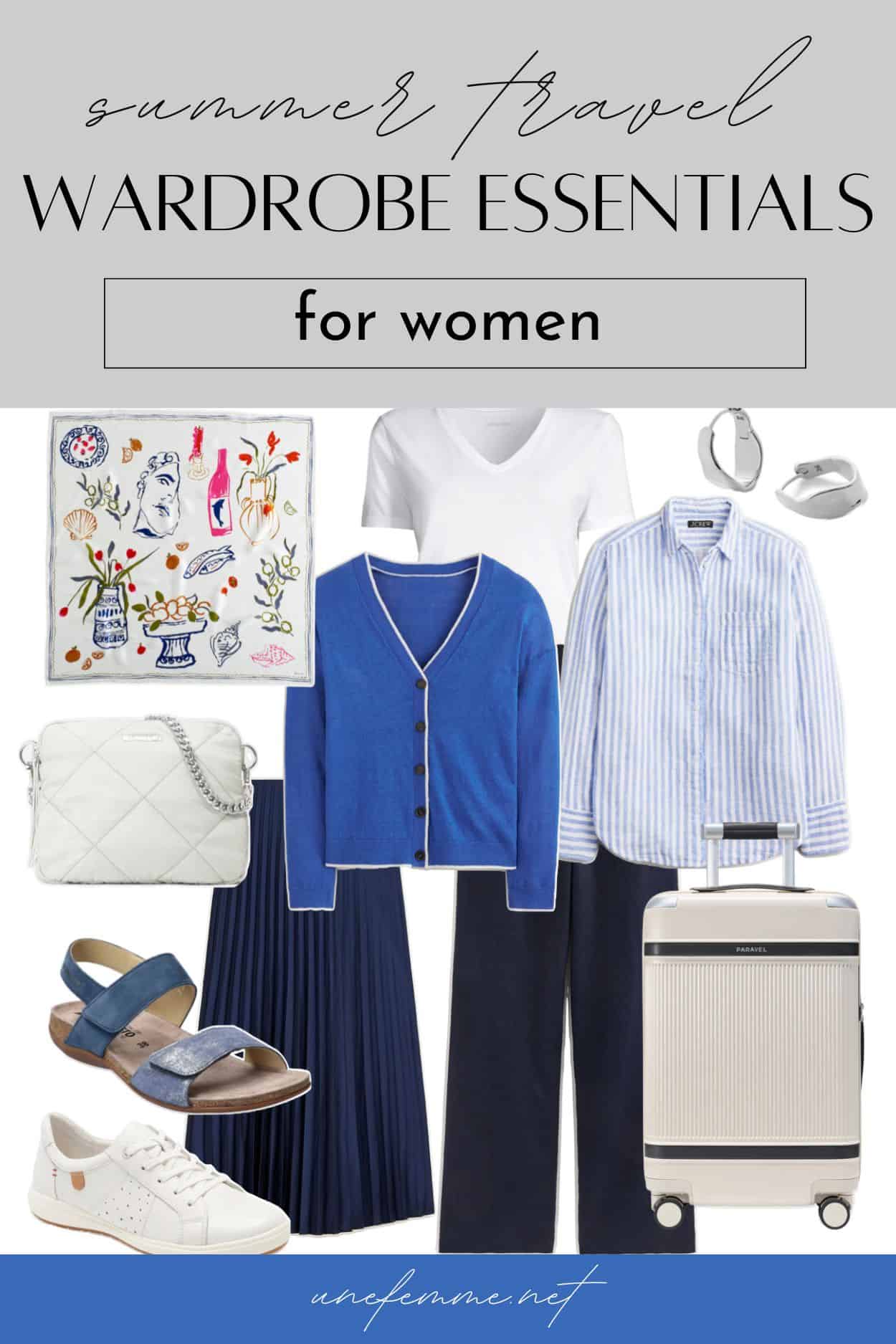 Summer travel basics for women - une femme x susan blakey