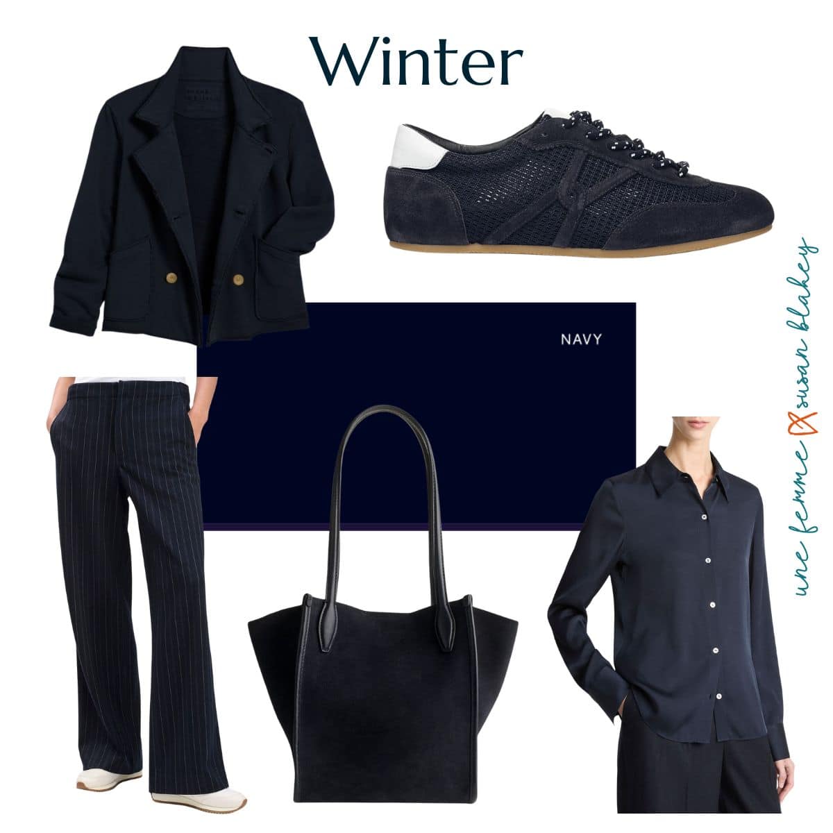 Best Navy for Your Color Season: Shades of Navy Explained - une femme x ...